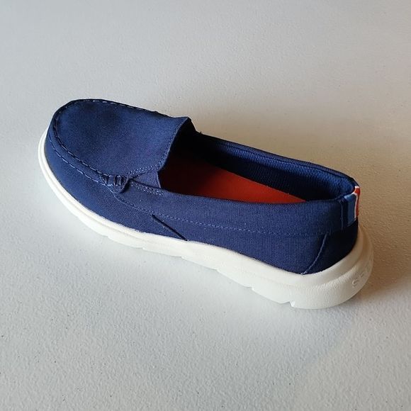 Sperry | Shoes | Nibsperry Captain Moccasin Sea Navy Canvas Slip Ons ...